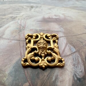 Vintage Rare Devil Jester Very Old Solid Brass Ornate Art Deco Pendant ...