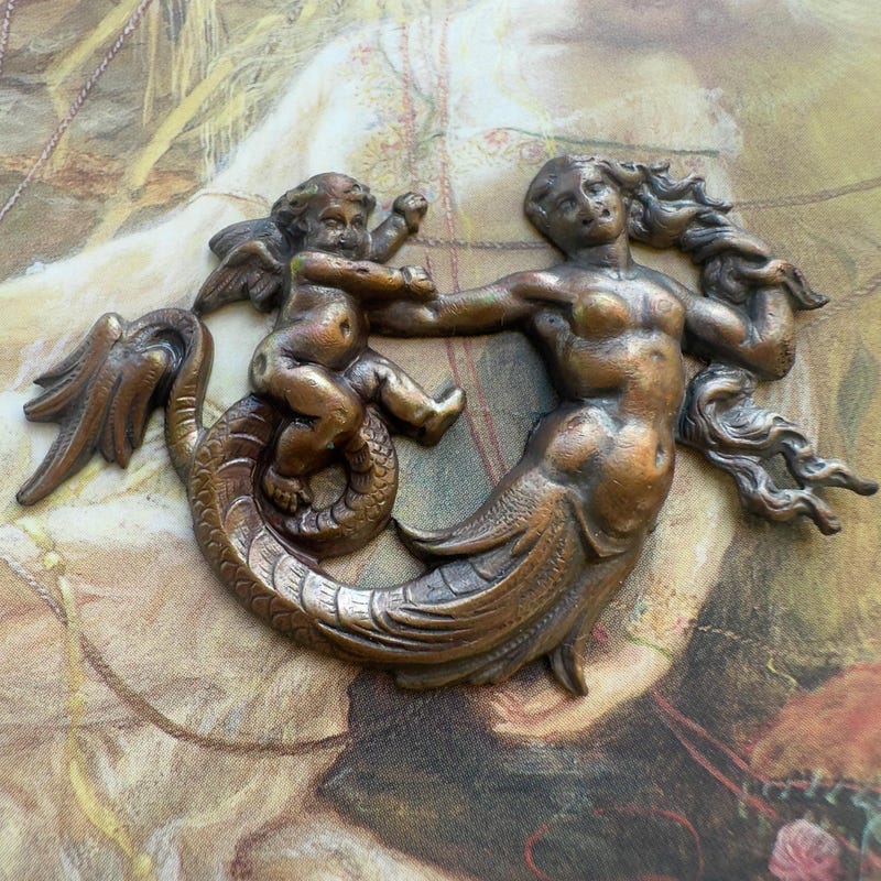 Mermaid Art Nouveau Jewelry - Etsy