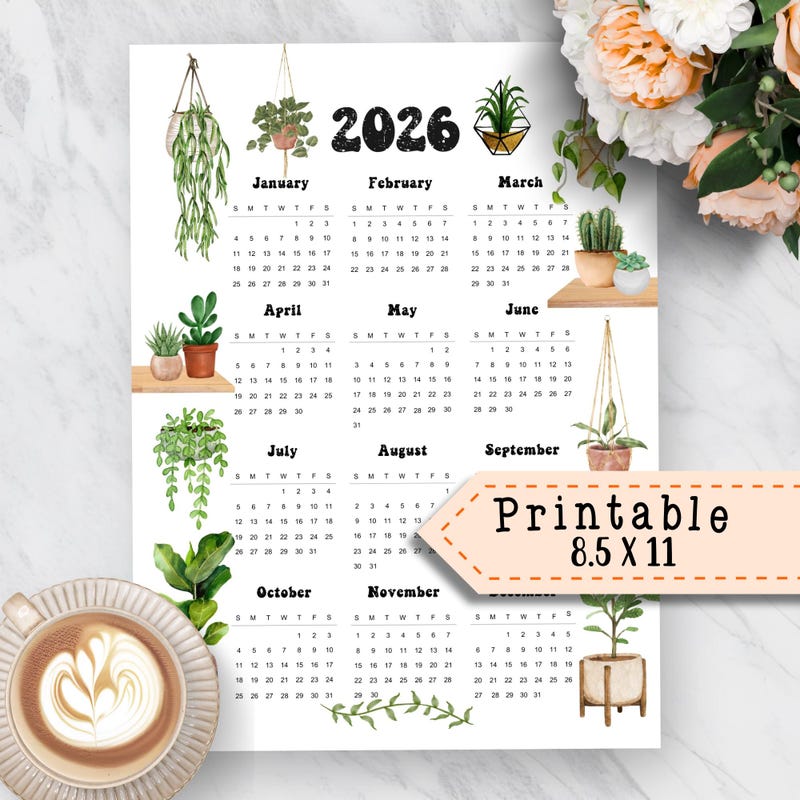 Calendar 2026 Cottagecore - Etsy