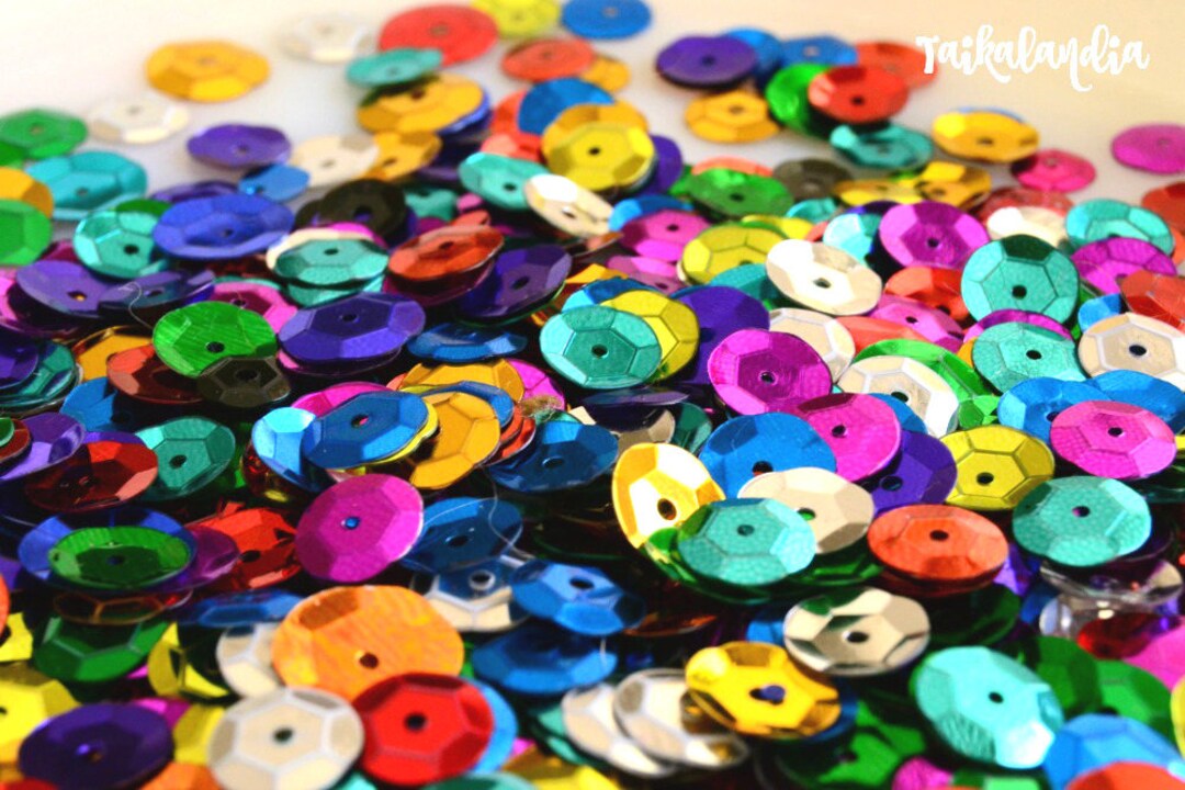 Sequin Mix 20g, Mixed Sequins 7-9mm, Confetti Mix, Cup Sequins ...