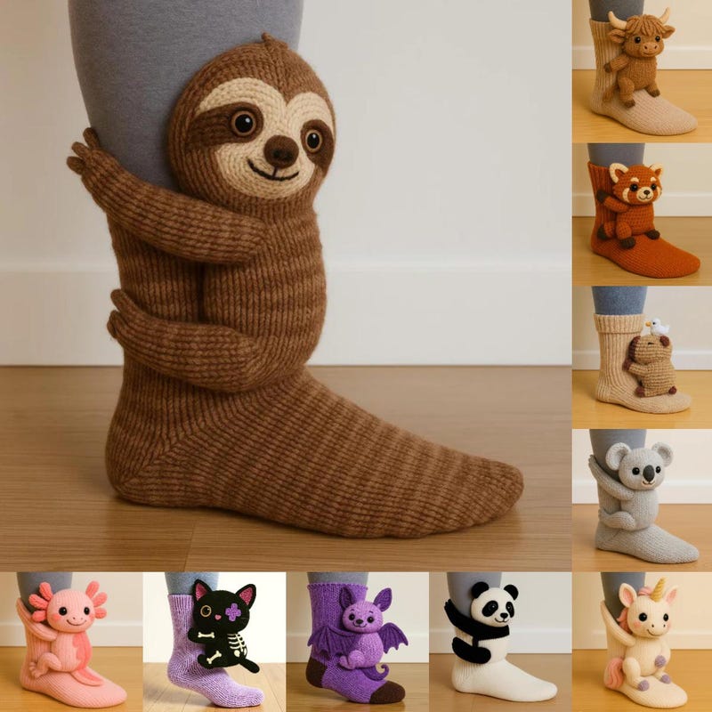 Sloth Sock Huggers - Etsy
