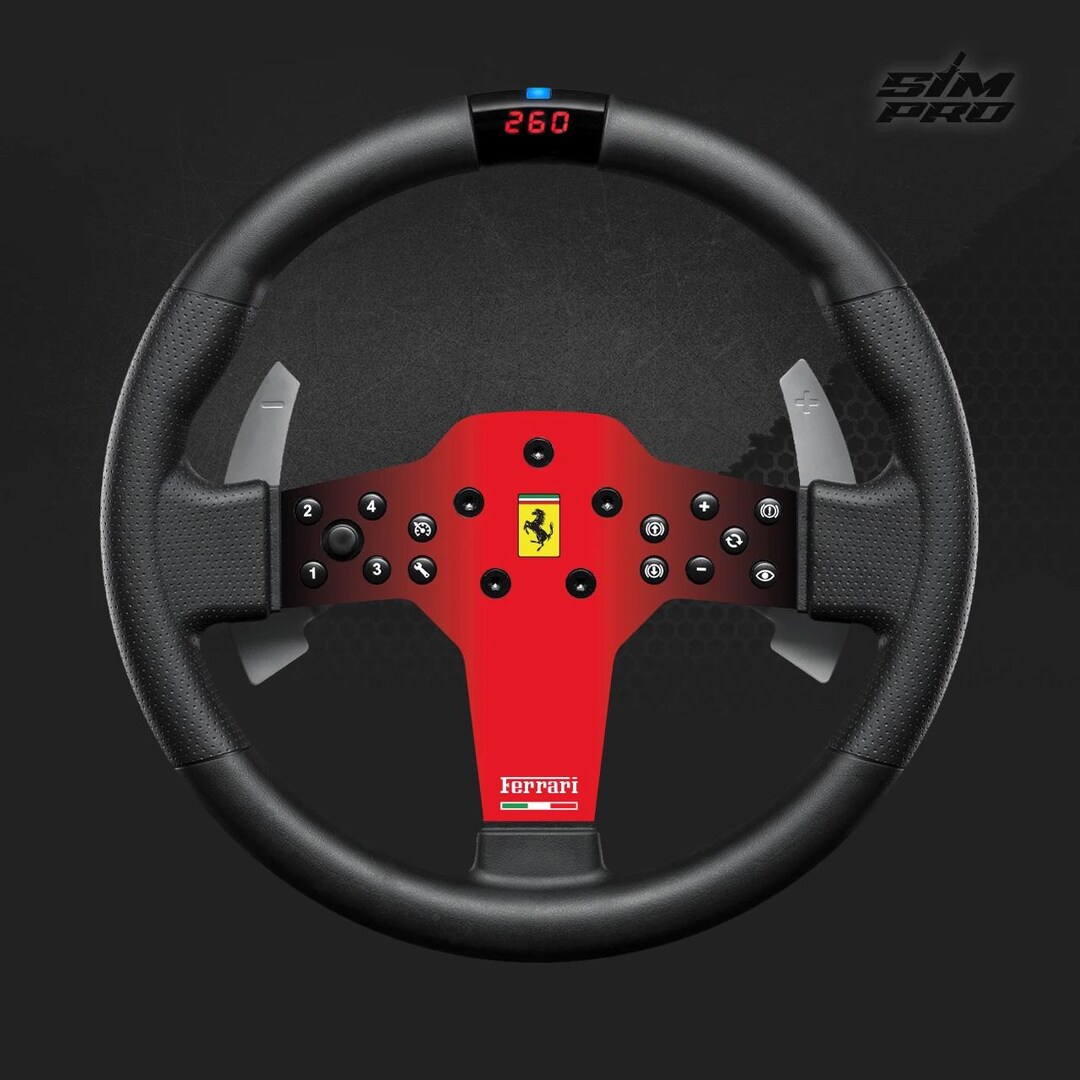 Fanatec CSL P1 V2 Wheel - Ferrari 296 GT3 Sticker (simracing Stickers ...