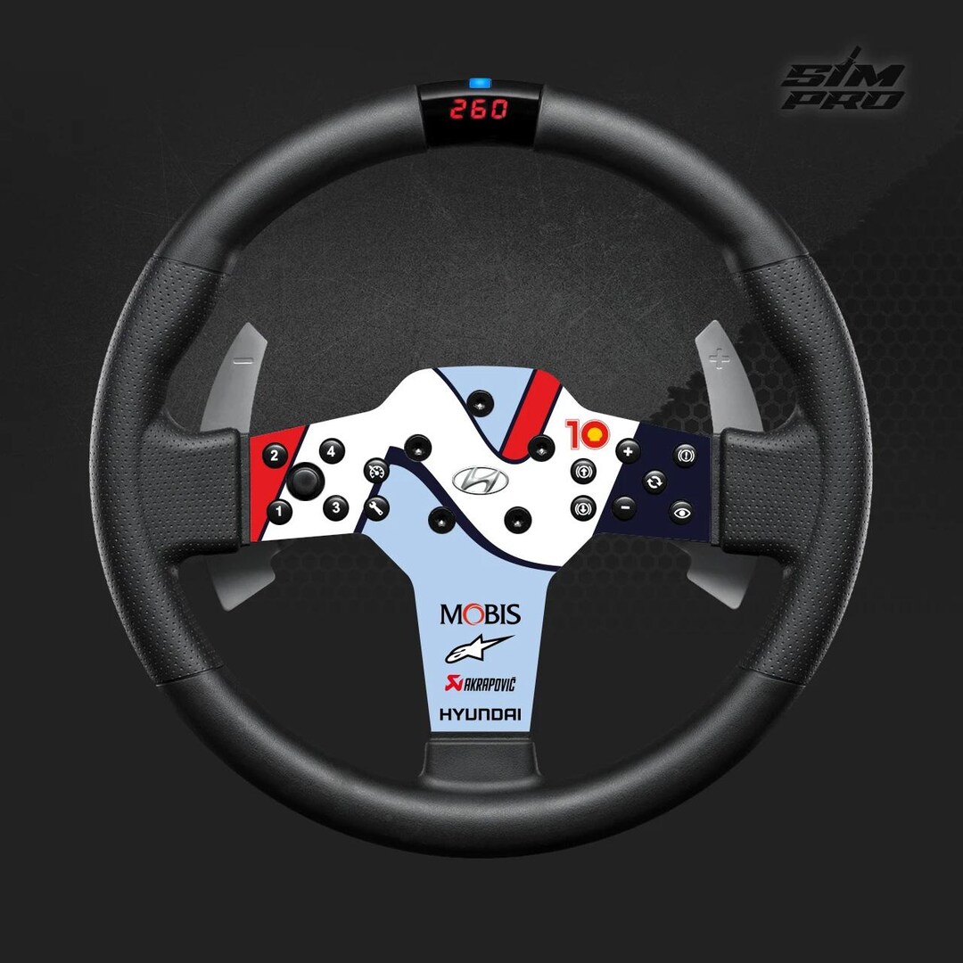 Fanatec CSL P1 V2 Wheel - Hyundai I20 WRC 2024 Sticker (simracing ...