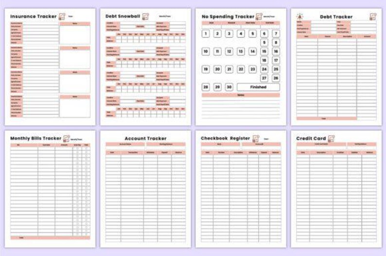 2026 Budget Planner Bundle | Digital Financial Planner Template ...