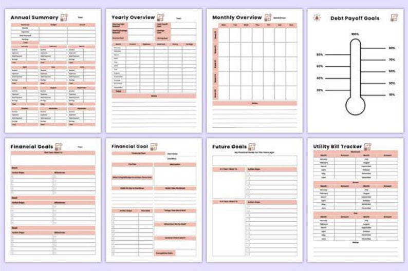2026 Budget Planner Bundle | Digital Financial Planner Template ...