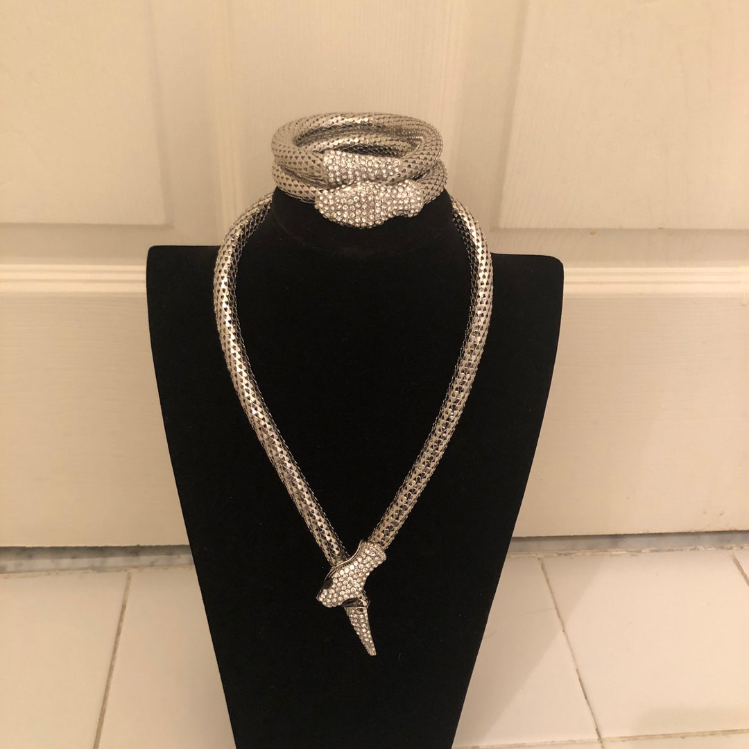 Vintage Silver Snake Set - Etsy