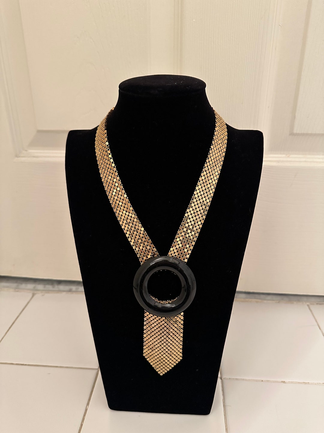 Vintage Silver Rhinestone Mesh Snake Set - Etsy