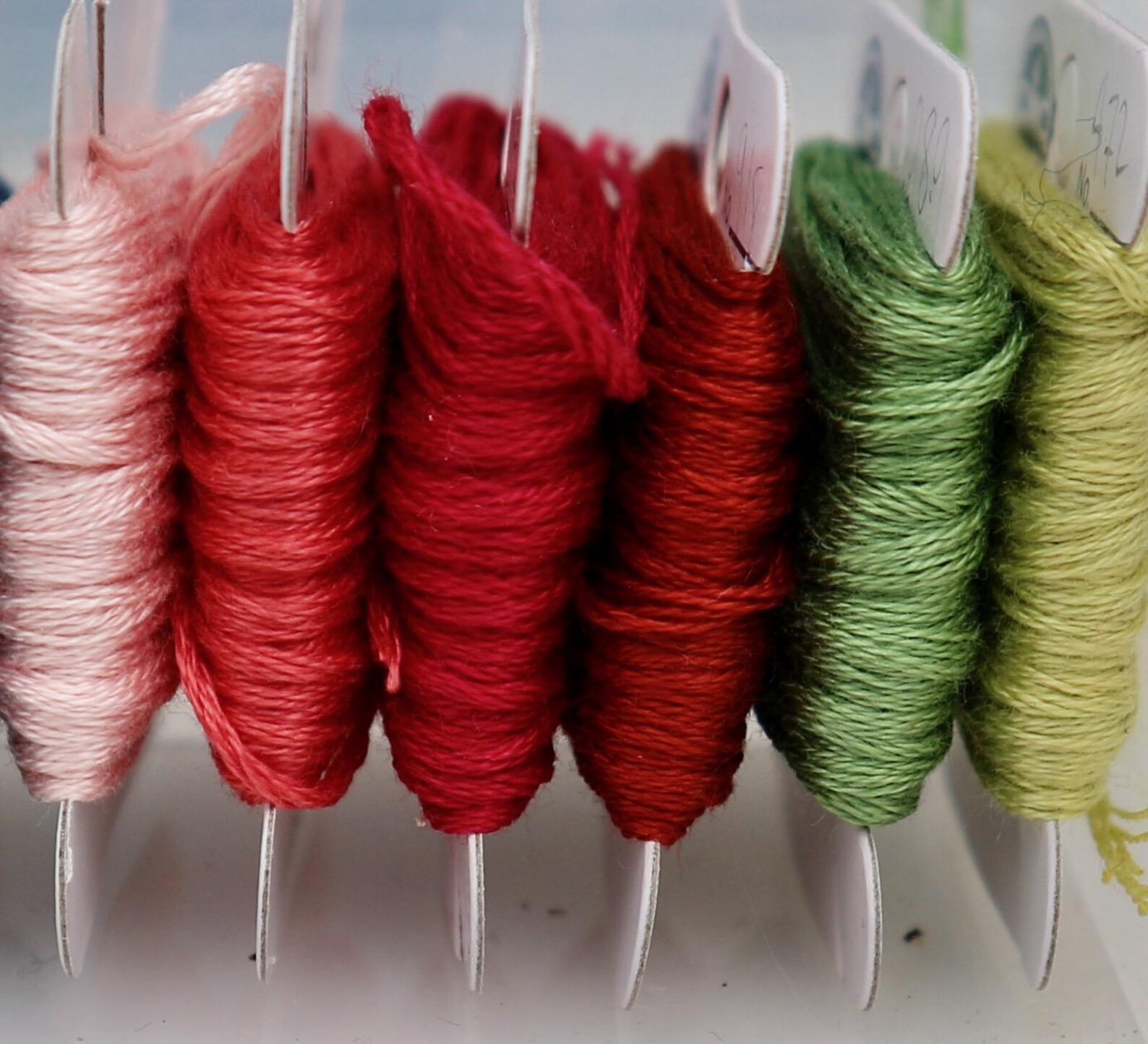 DMC Embroidery Thread Set. Christmas Berry Embroidery Colour Palette ...