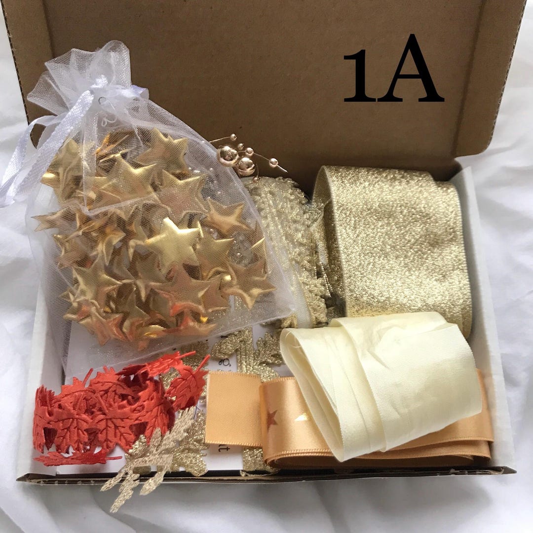 Ribbon Scrap Boxes. Craft Ribbon Selection Box - Etsy