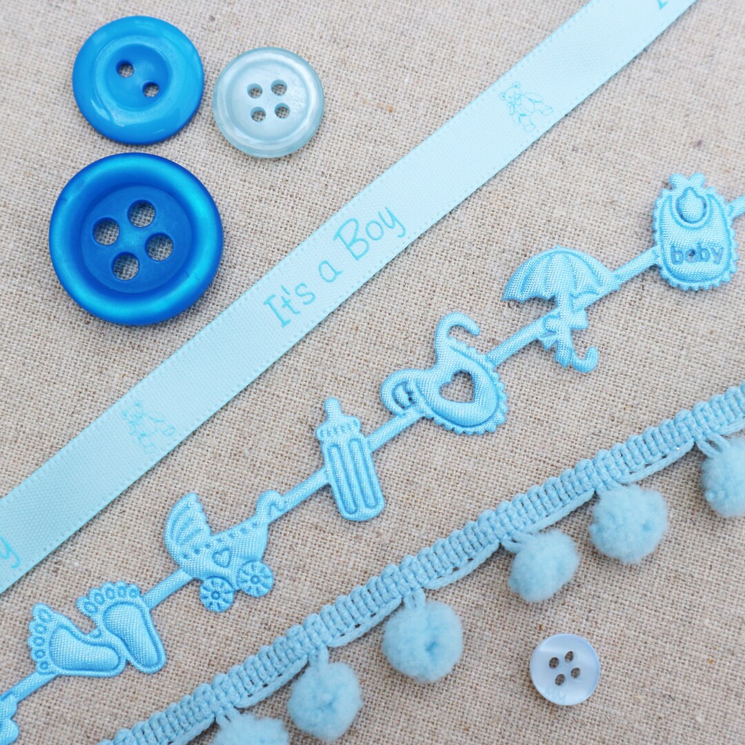 Baby Ribbon Collection. Its a Boy Ribbon. Baby Shower Ribbon. Blue ...