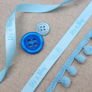Baby Ribbon Collection. Its a Boy Ribbon. Baby Shower Ribbon. Blue ...