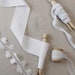 White Rose Bridal Ribbon Collection. Luxury Trims for Styling Weddings ...