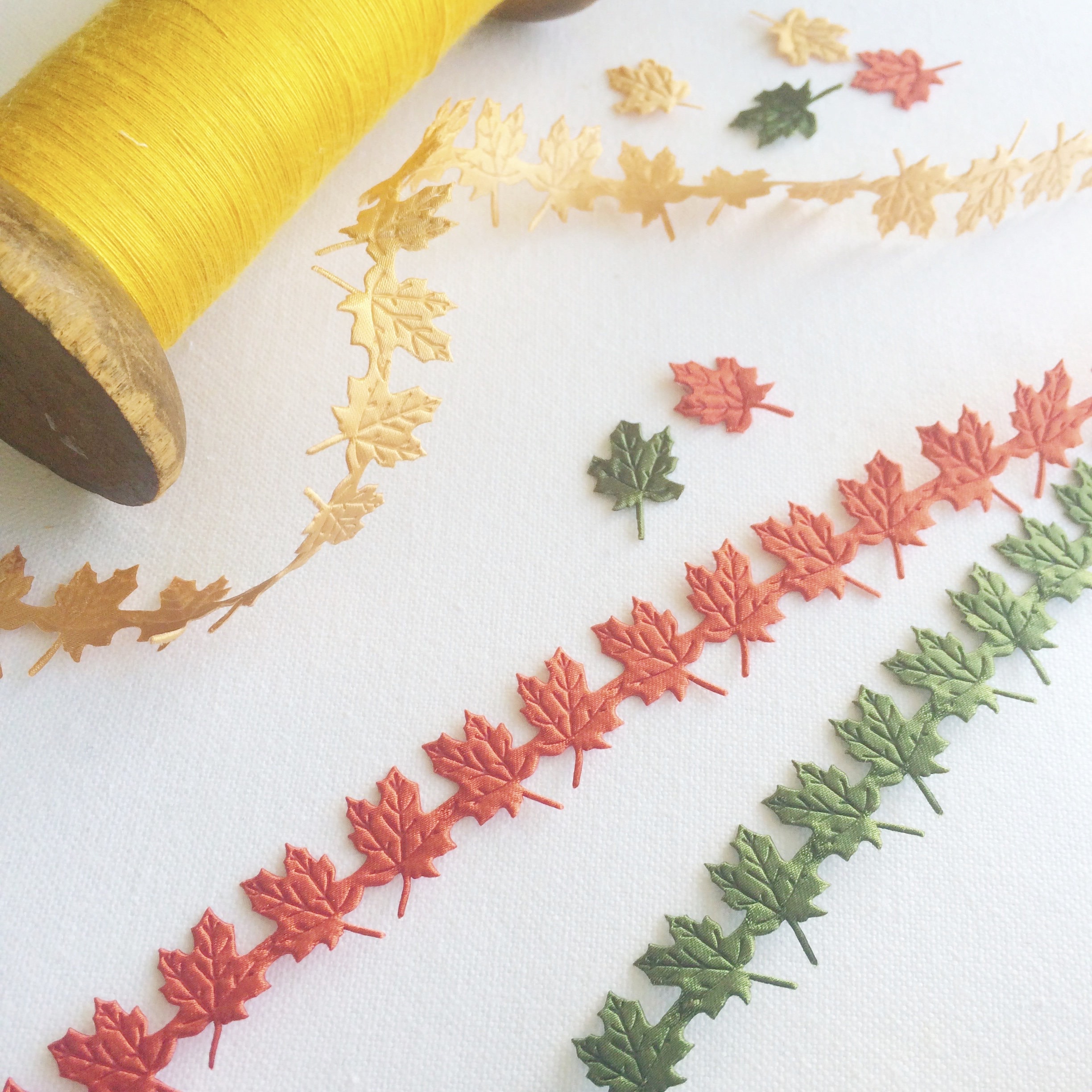 Autum Leaf Ribbon. Fall Leaf Ribbon. Maple Leaf Ribbon. Cut - Etsy UK