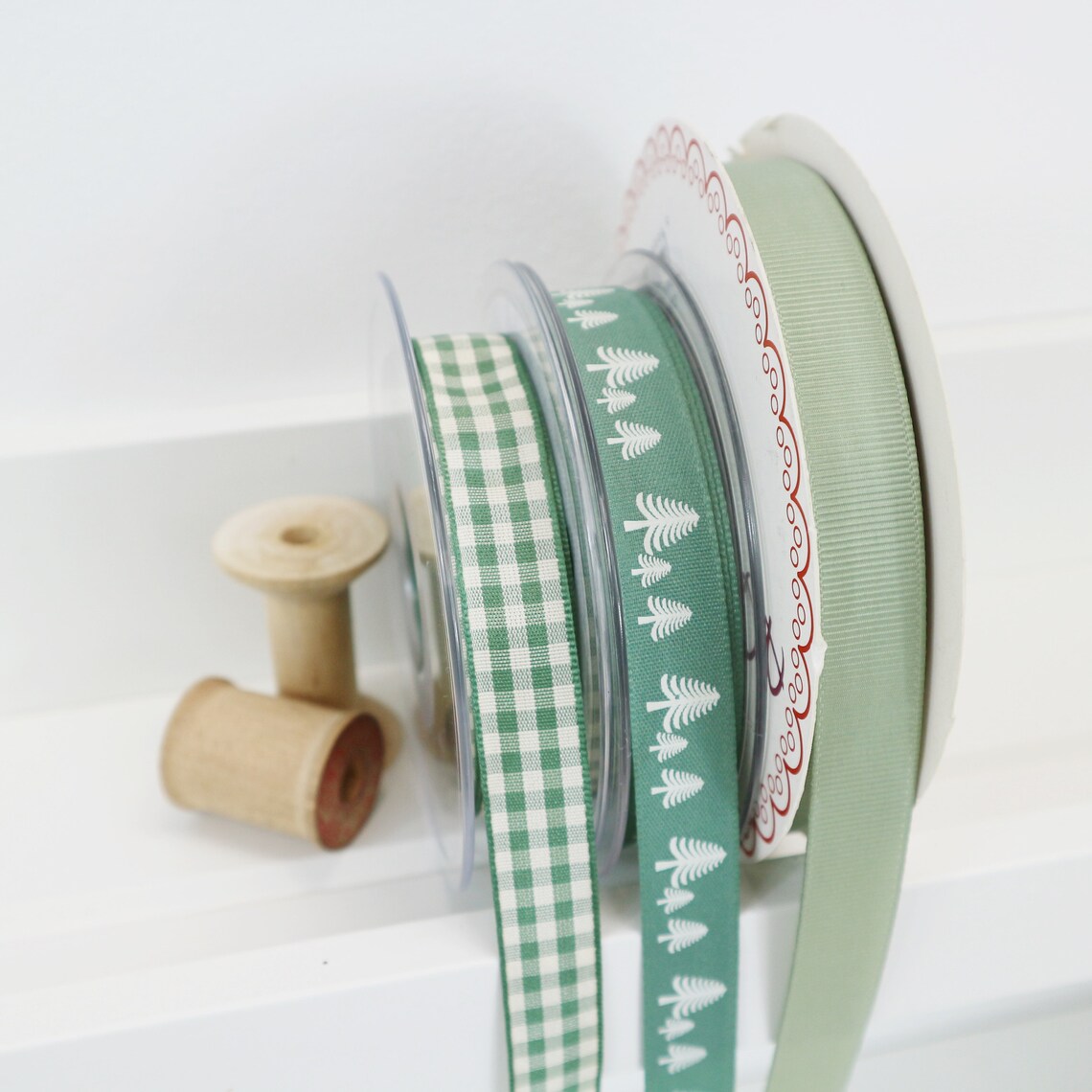 Festive Forest Green Ribbon Collection. Gift Wrapping Ribbon . - Etsy