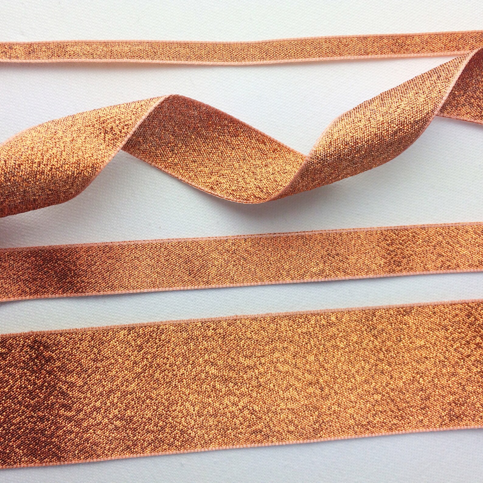 Bronze Gold Ribbon Collection. Bronze Gold Lame Ribbon. 7mm, 15mm, 25mm ...