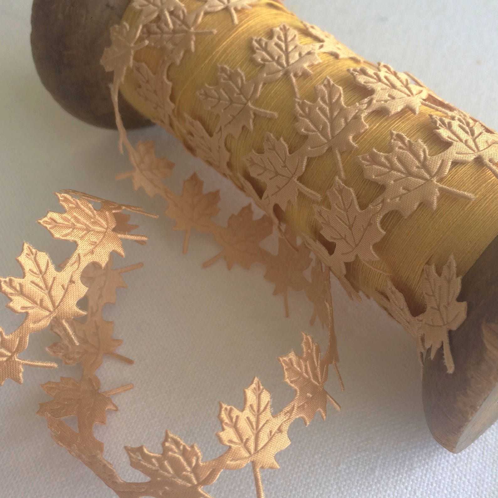 Autum Leaf Ribbon. Fall Leaf Ribbon. Maple Leaf Ribbon. Cut | Etsy