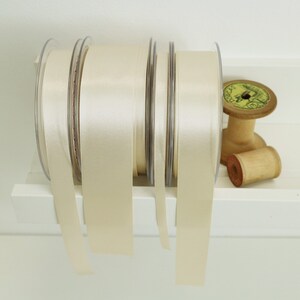 Pearl White Satin Ribbon. Ivory Luxury Wedding Ribbon. - Etsy