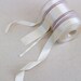 Pearl White Satin Ribbon. Ivory Luxury Wedding Ribbon. - Etsy