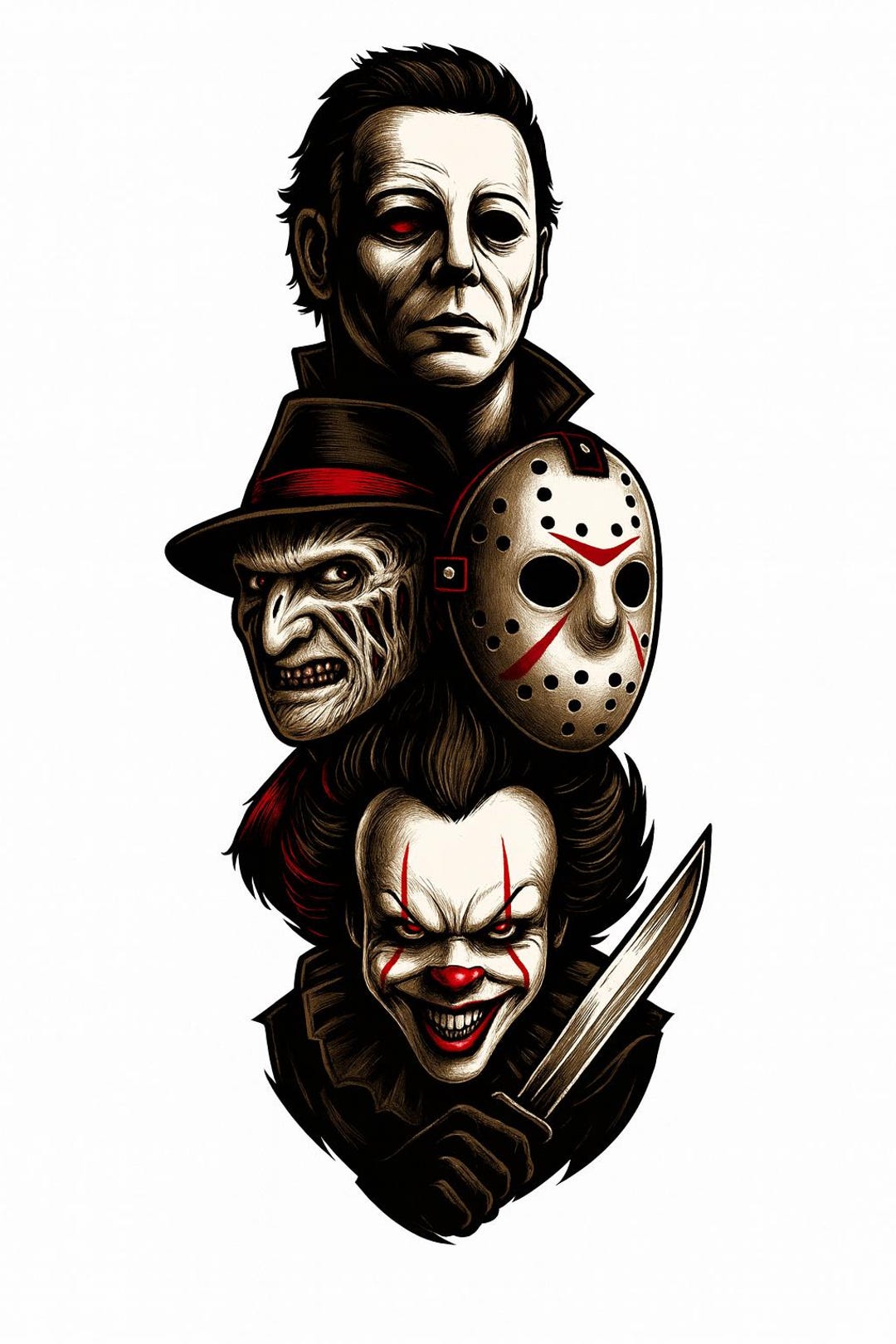 Horror Crew PNG. - Etsy