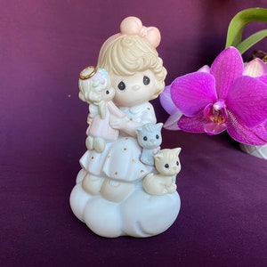 Precious Moments If You Could Only See Heaven Heather Vintage Figurine Enesco 111753 Chapel ...