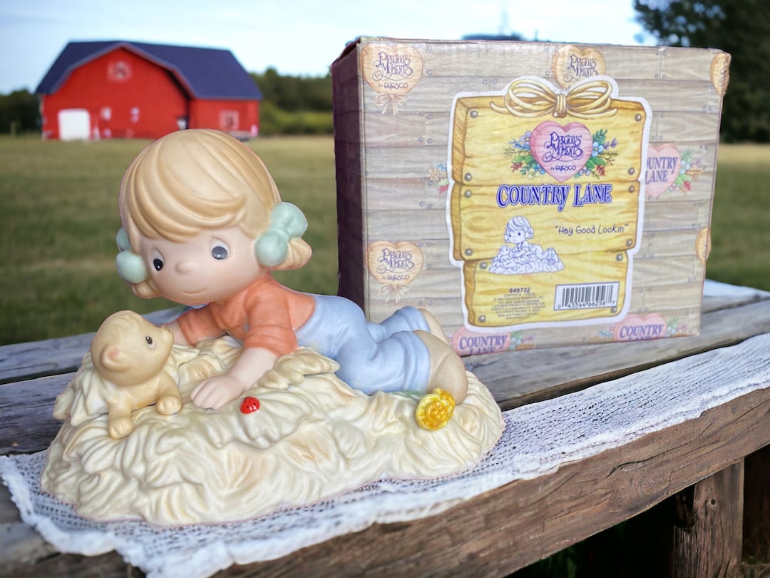 Precious Moments - Hay Good Looking Country Lane- Vintage Figurine ...