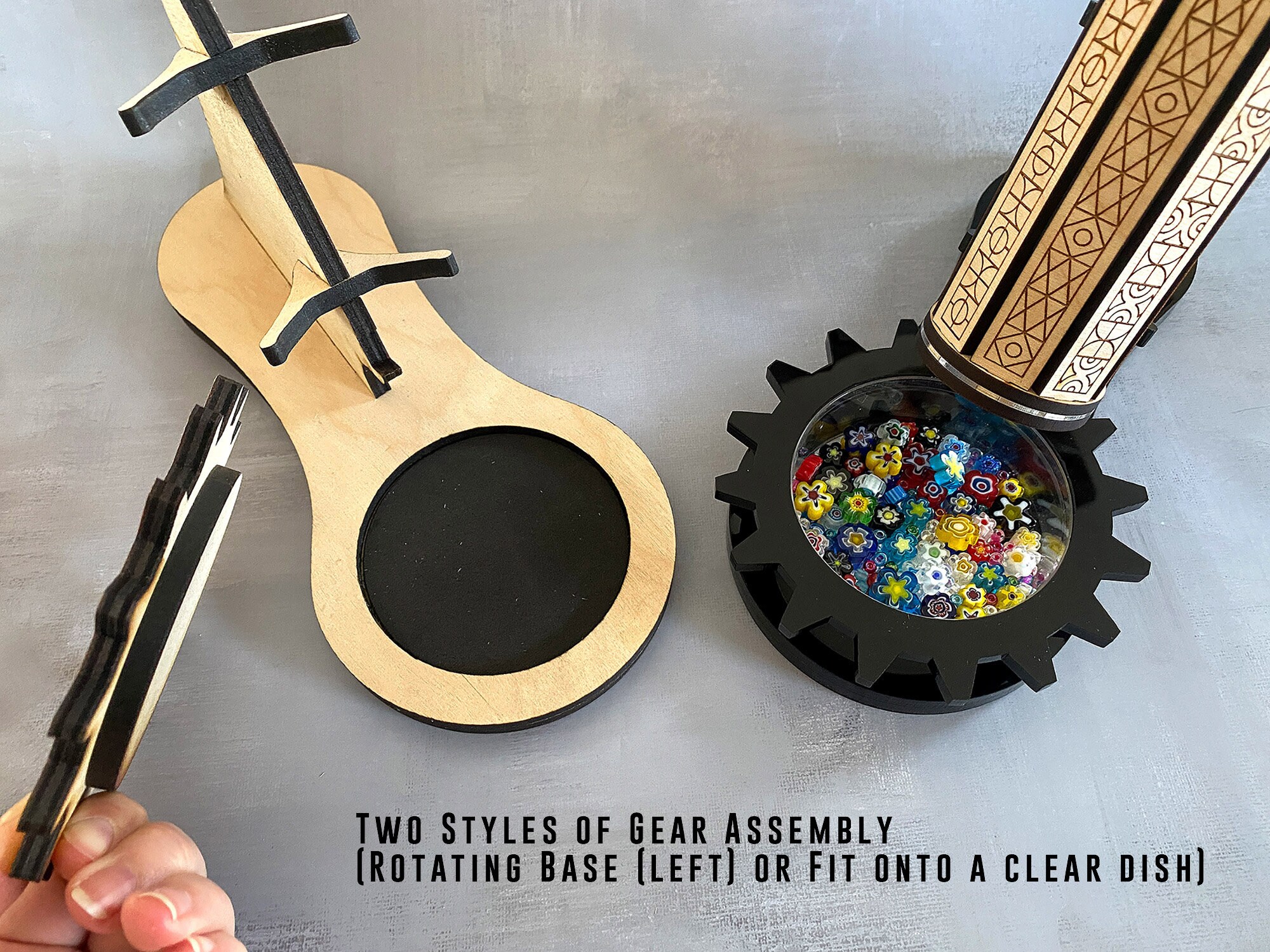 Laser Cut Kaleidoscope Digital File - Dish Style (kaleidoscope + Stand ...