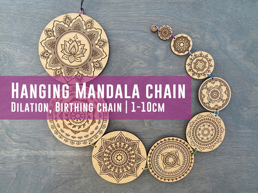 Mandala Chain | Dilation Birthing Visual 1-10cm - Etsy
