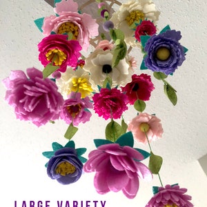 Felt Flower Mobile Lasercutting File for Glowforge DIGITAL FILES - Etsy