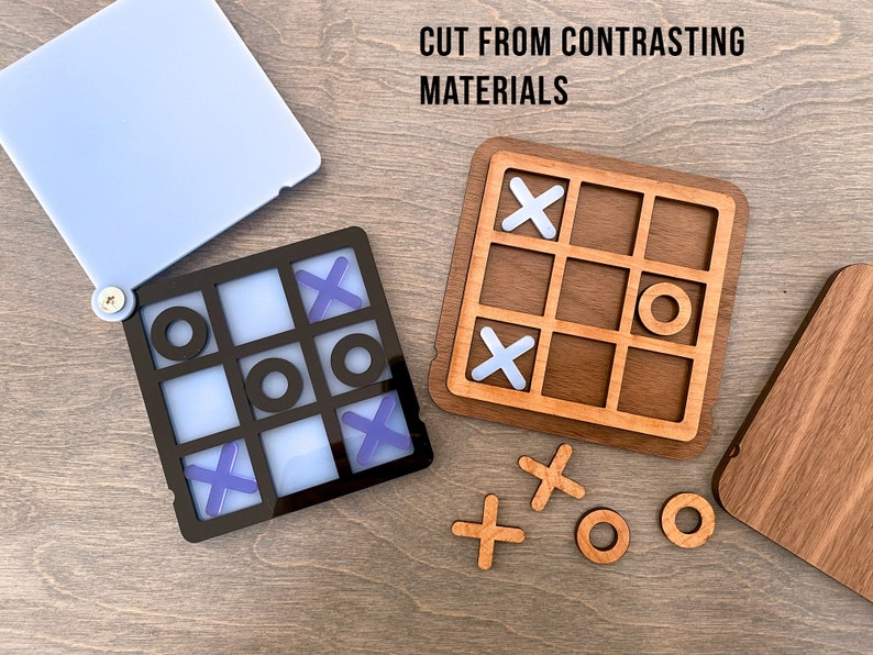Tic-tac-toe Two Styles DIGITAL FILE for Laser Cutting / - Etsy