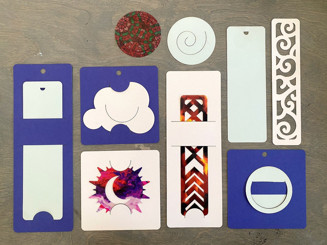 Bookmark & Card Backer Mix and Match Digital File (for Laser Cutting ...