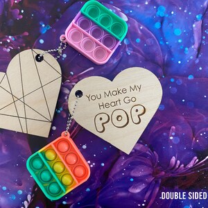 Pop It Keychain Valentines| Laser Cut DIGITAL FILE - Etsy