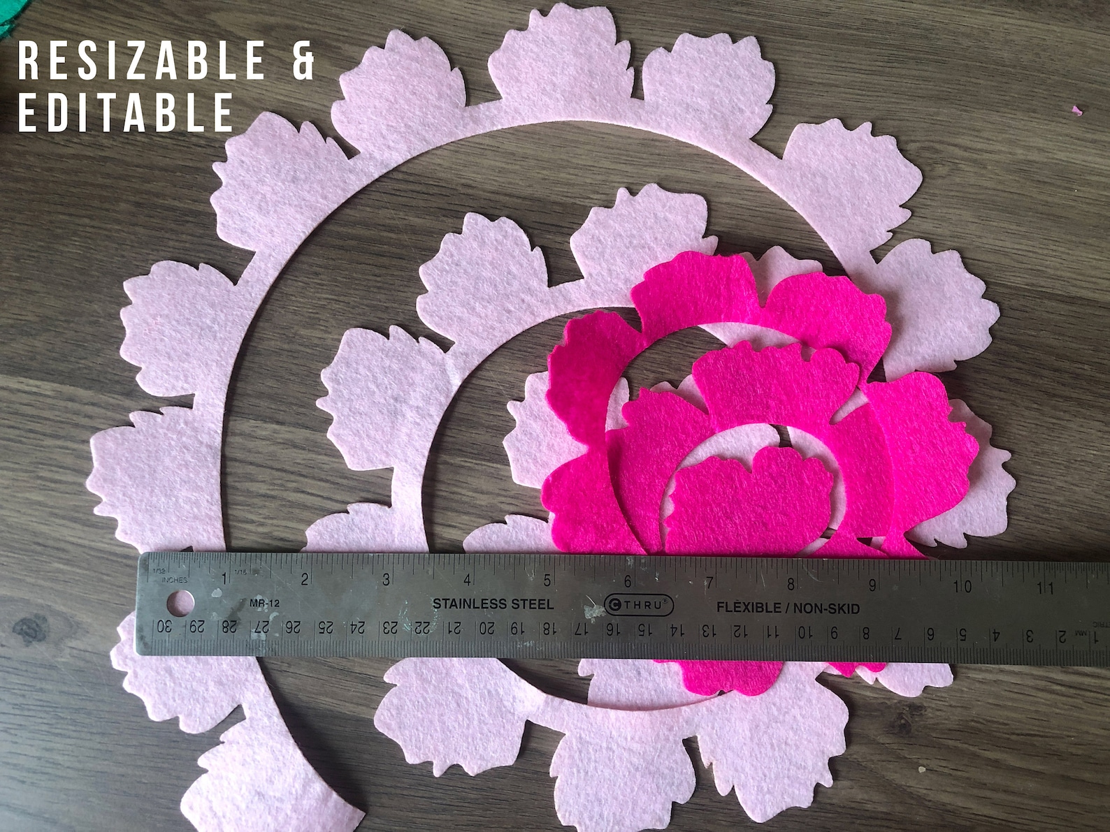 Felt Flower Mobile Lasercutting File for Glowforge DIGITAL | Etsy