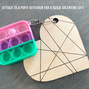 Pop It Keychain Valentines| Laser Cut DIGITAL FILE - Etsy