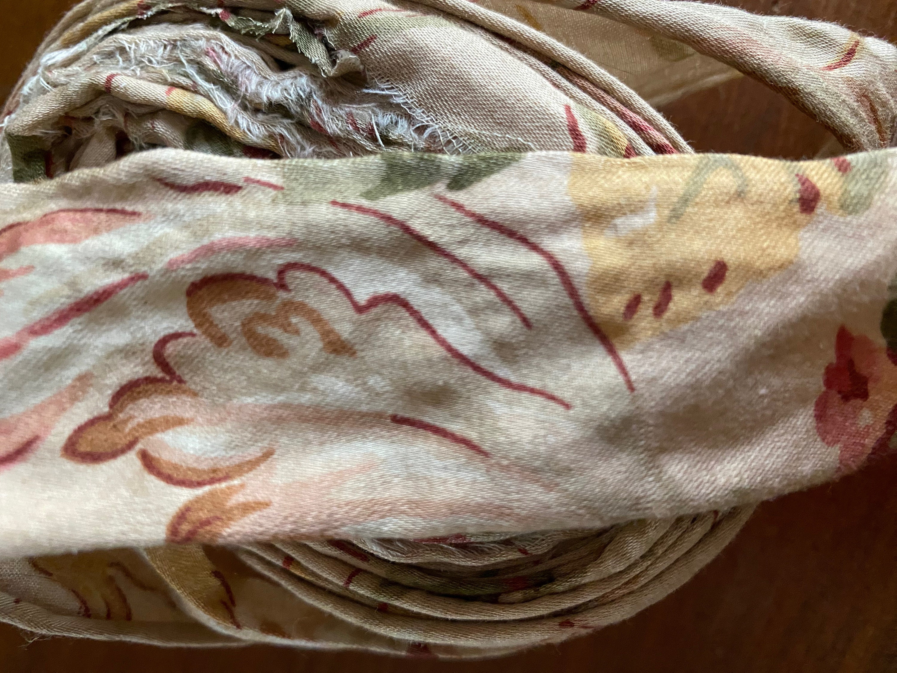 Rag Strips 2 Wide Hand Torn From Vintage Linens 25 Yards Crochet Amish ...