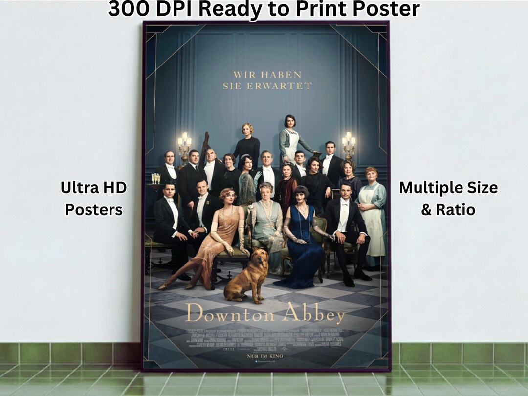 Downton Abbey Poster, Downton Abbey Gifts | Movie Poster Wall Art ...