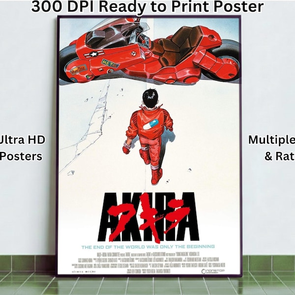 Akira Minimalist Poster - Etsy