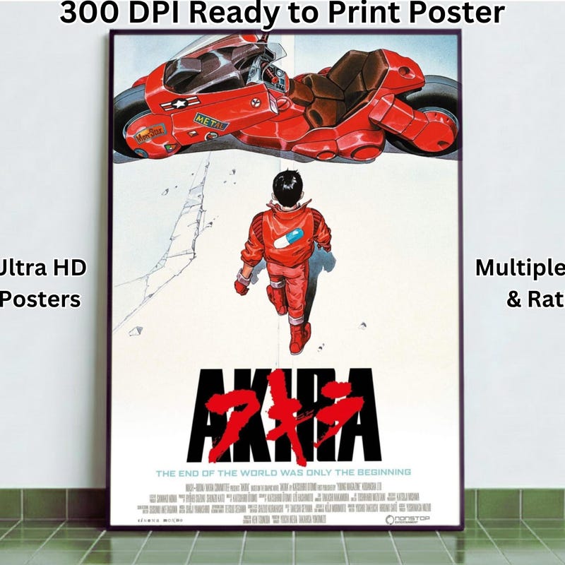 Akira Minimalist Poster - Etsy