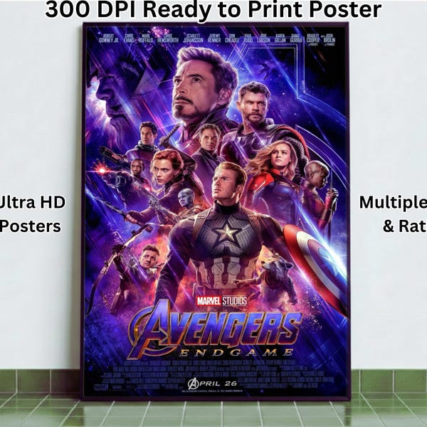 Avengers Endgame Poster - Etsy