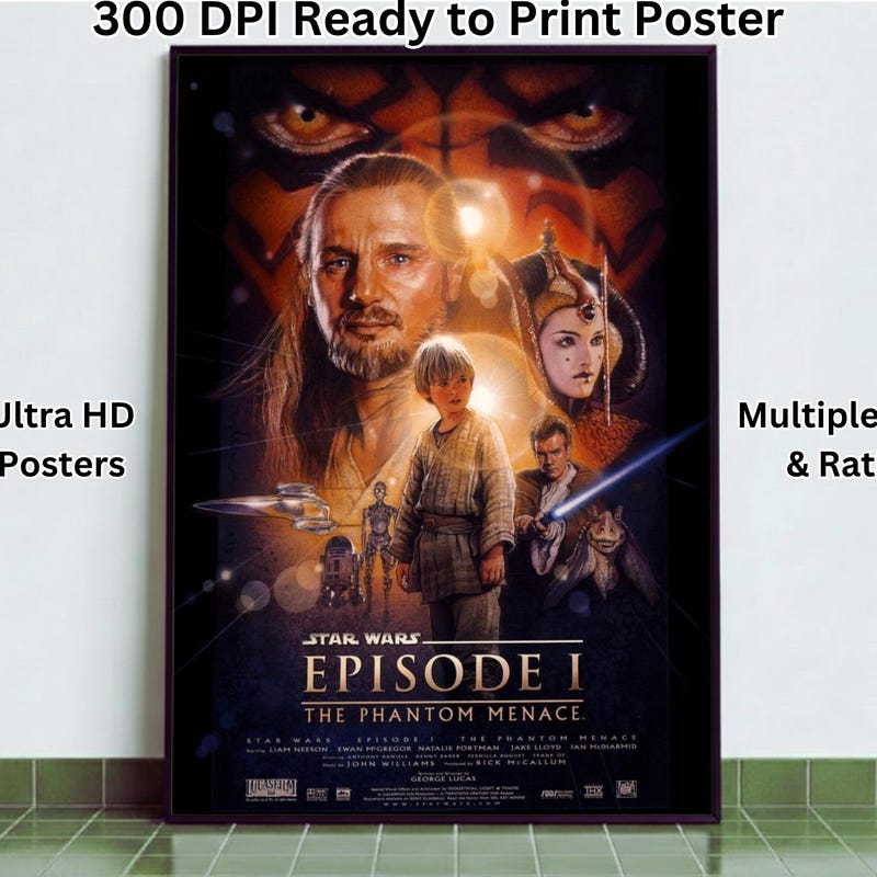 Phantom Menace Poster - Etsy