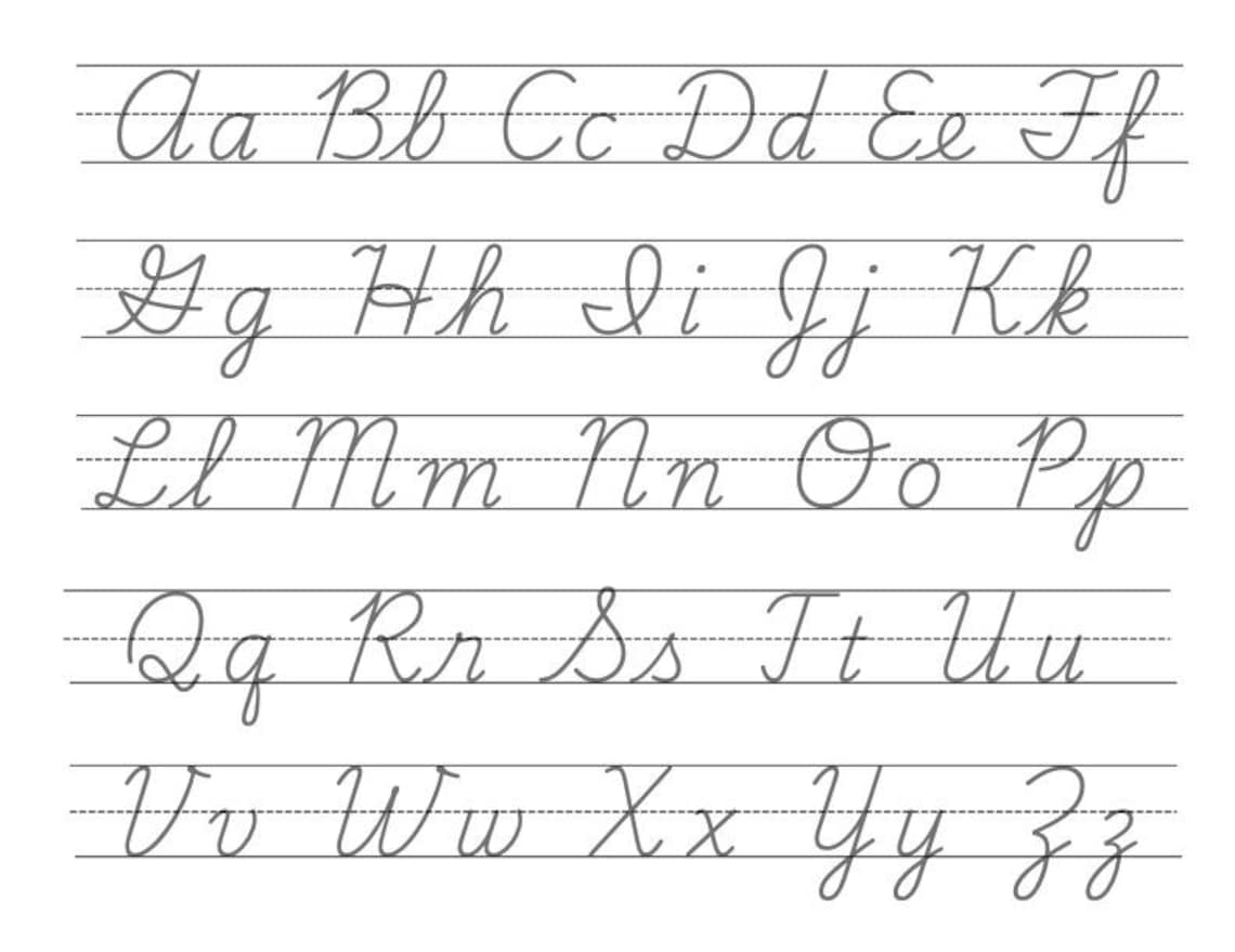 Cursive Letter Tracing Pack | Alphabet Practice Sheets | Uppercase ...