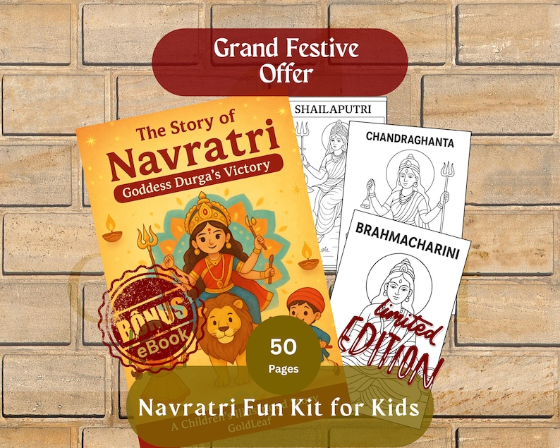 Navratri Kids Activity Kit: Ebook, Coloring Pages, Puzzles (PDF ...