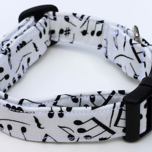 Music Notes Dog Collar Size XS, S, M, L Musical - Etsy