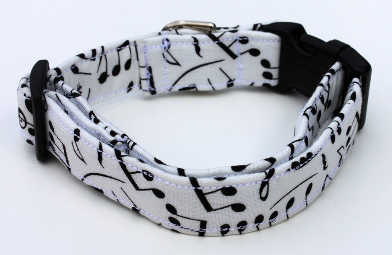 Music Notes Dog Collar Size XS, S, M, L Musical - Etsy
