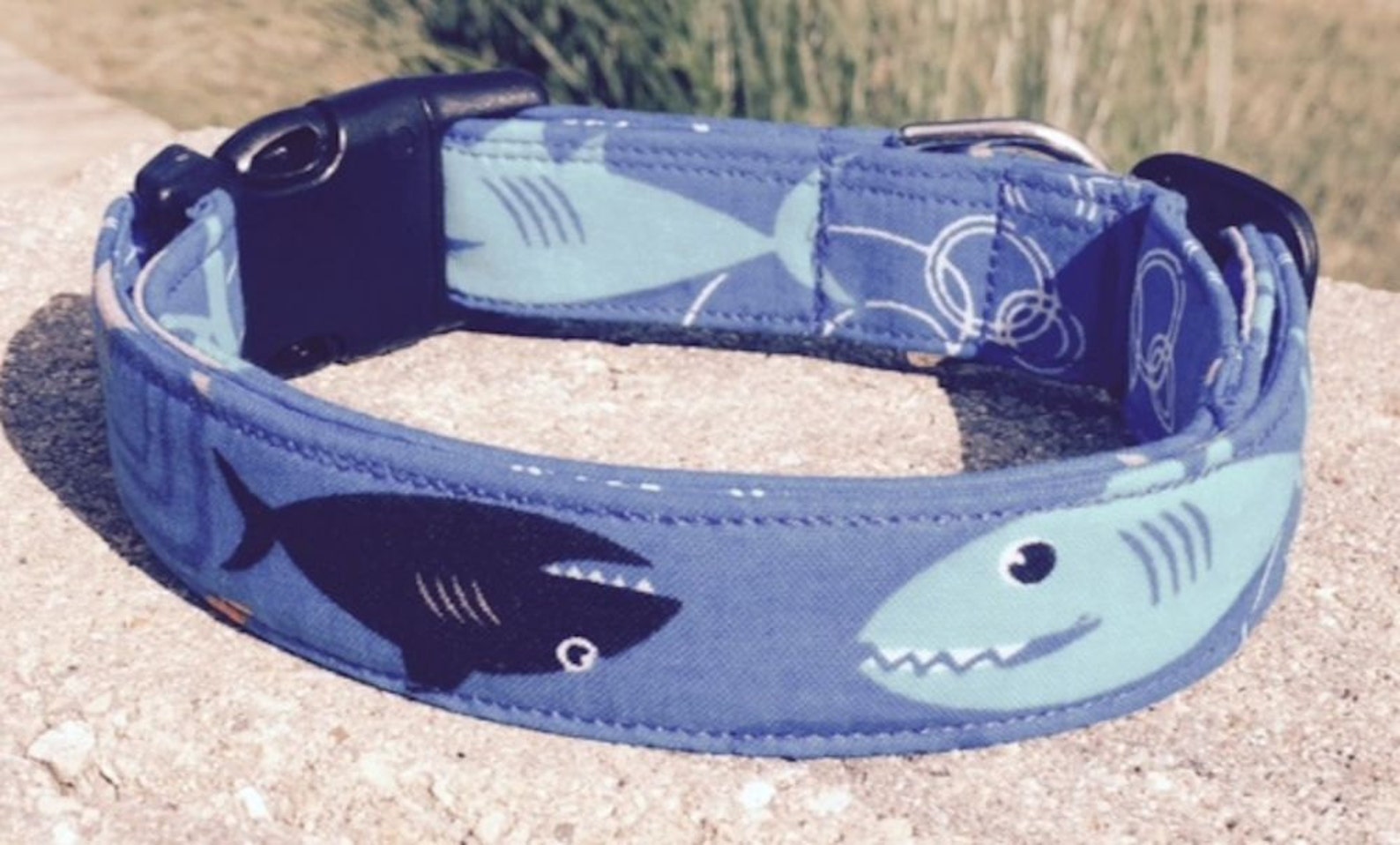 Land Shark Dog Collar Size XS S M L - Etsy