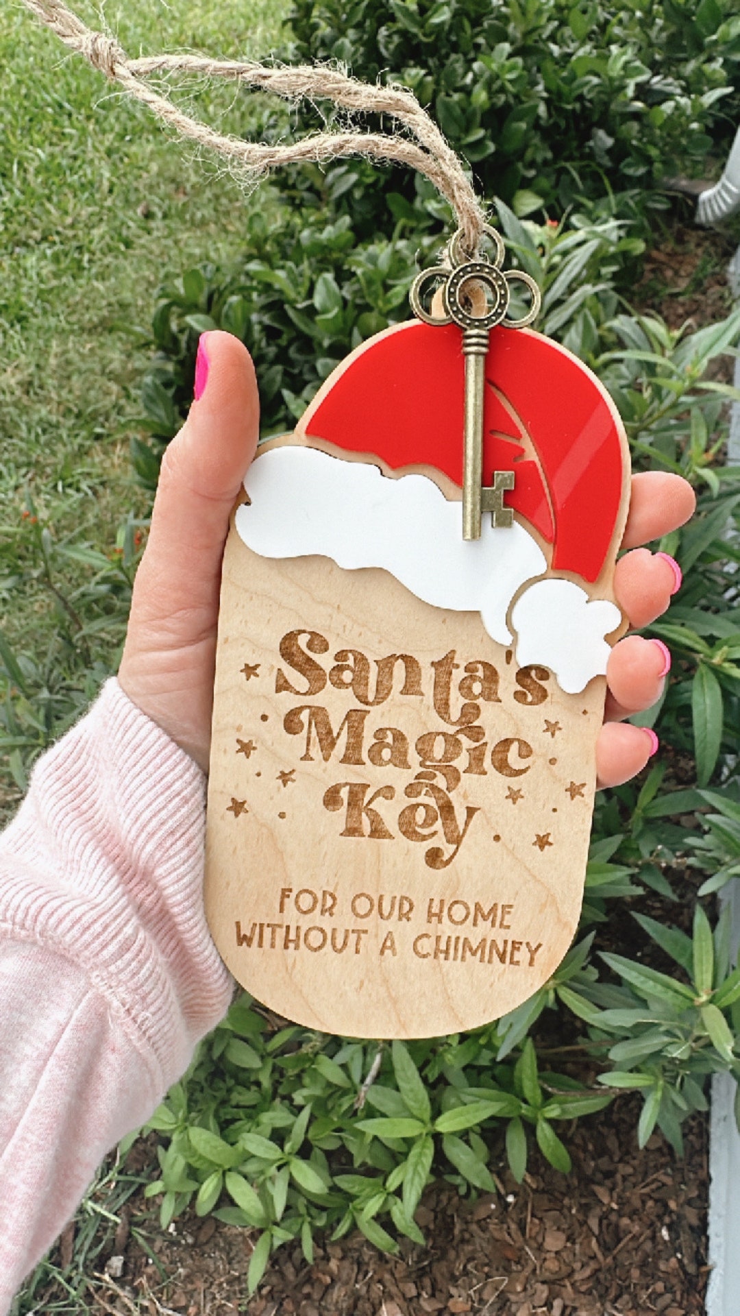 Personalized Santa's Magic Key – Christmas Eve Door Hanger - Etsy
