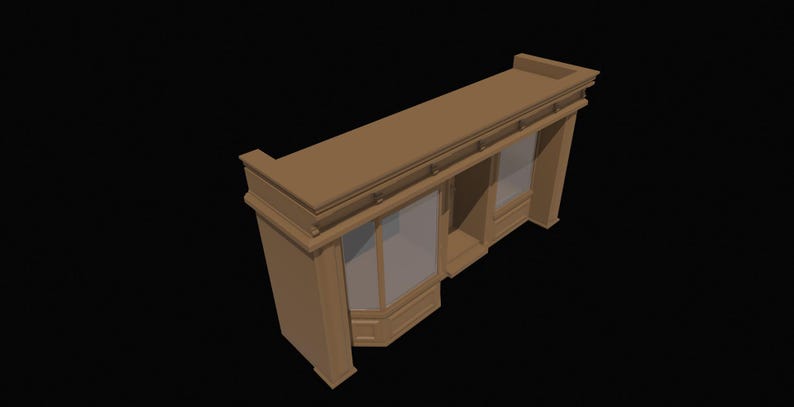 1:12 Scale Vintage Storefront Diorama STL - Etsy