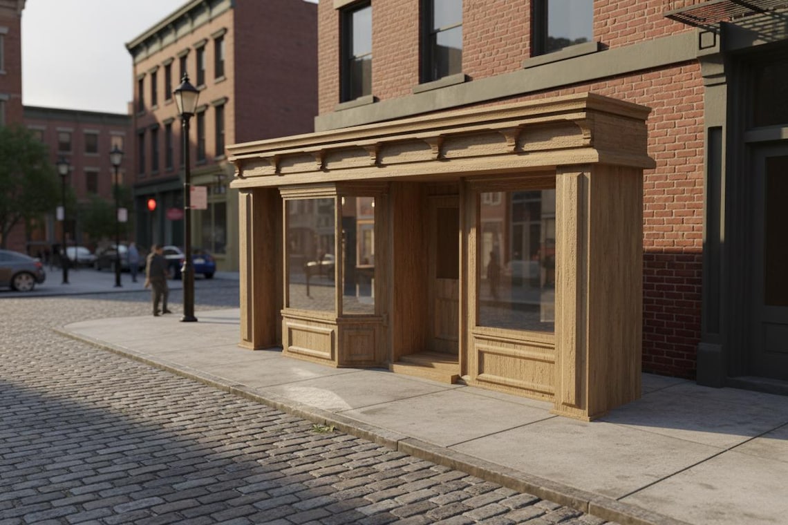 1:12 Scale Vintage Storefront Diorama STL - Etsy