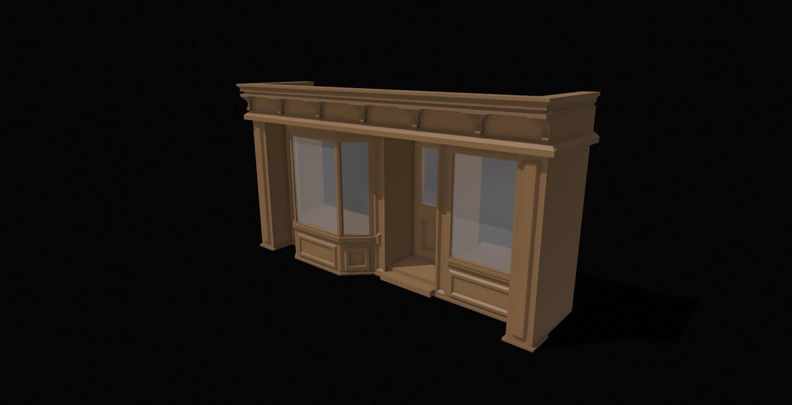 1:12 Scale Vintage Storefront Diorama STL - Etsy