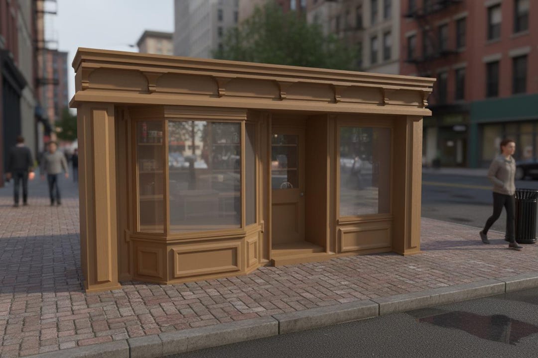 1:12 Scale Vintage Storefront Diorama STL - Etsy