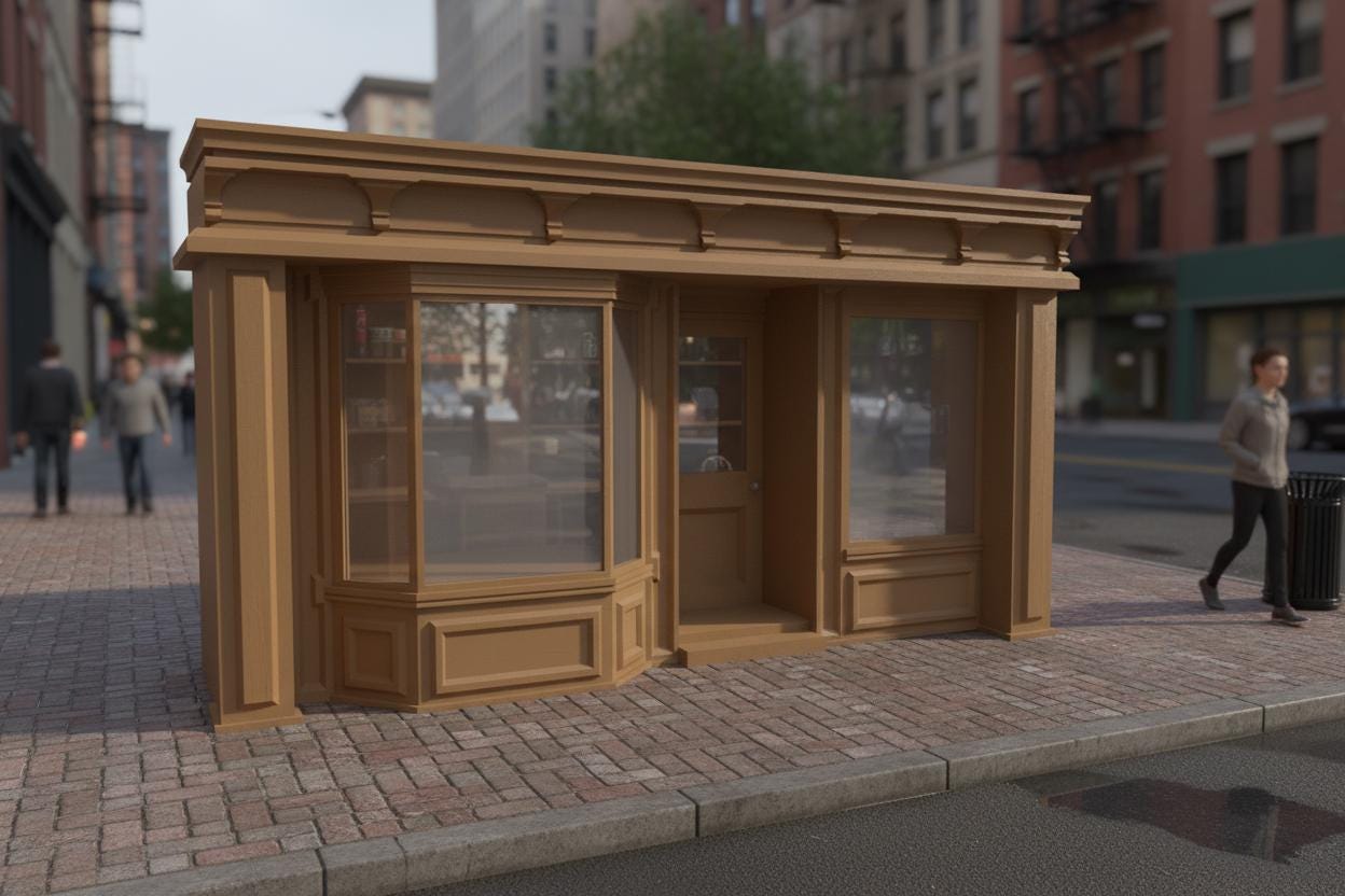 1:12 Scale Vintage Storefront Diorama STL - Etsy